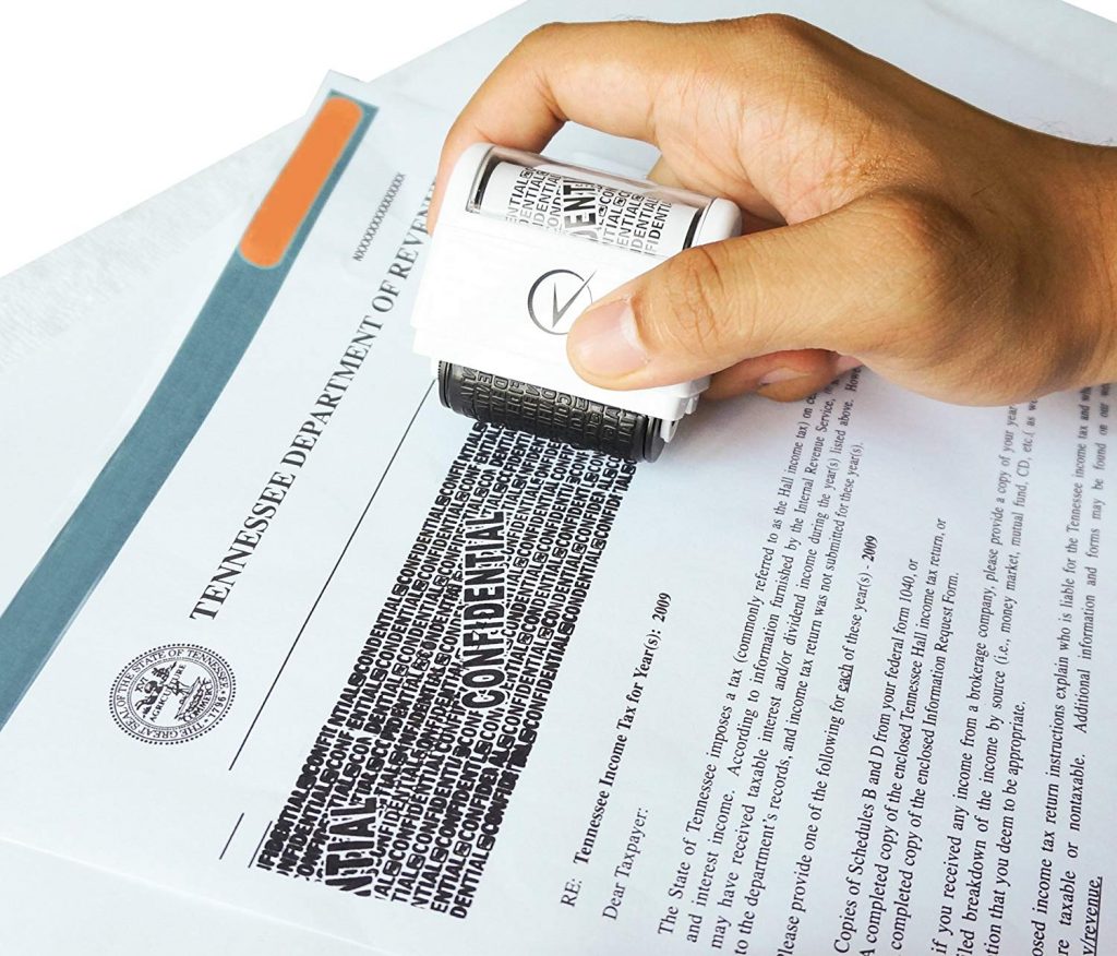 Paperwork: ID protection stamp - Simplify Stuff